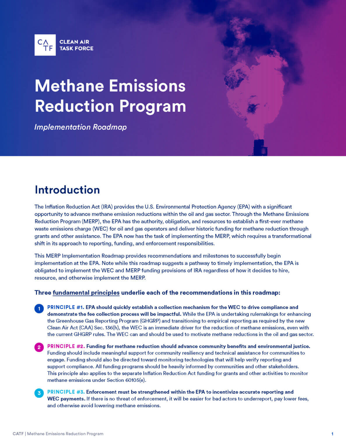 Methane Emissions Reduction Program: Implementation Roadmap – Clean Air ...
