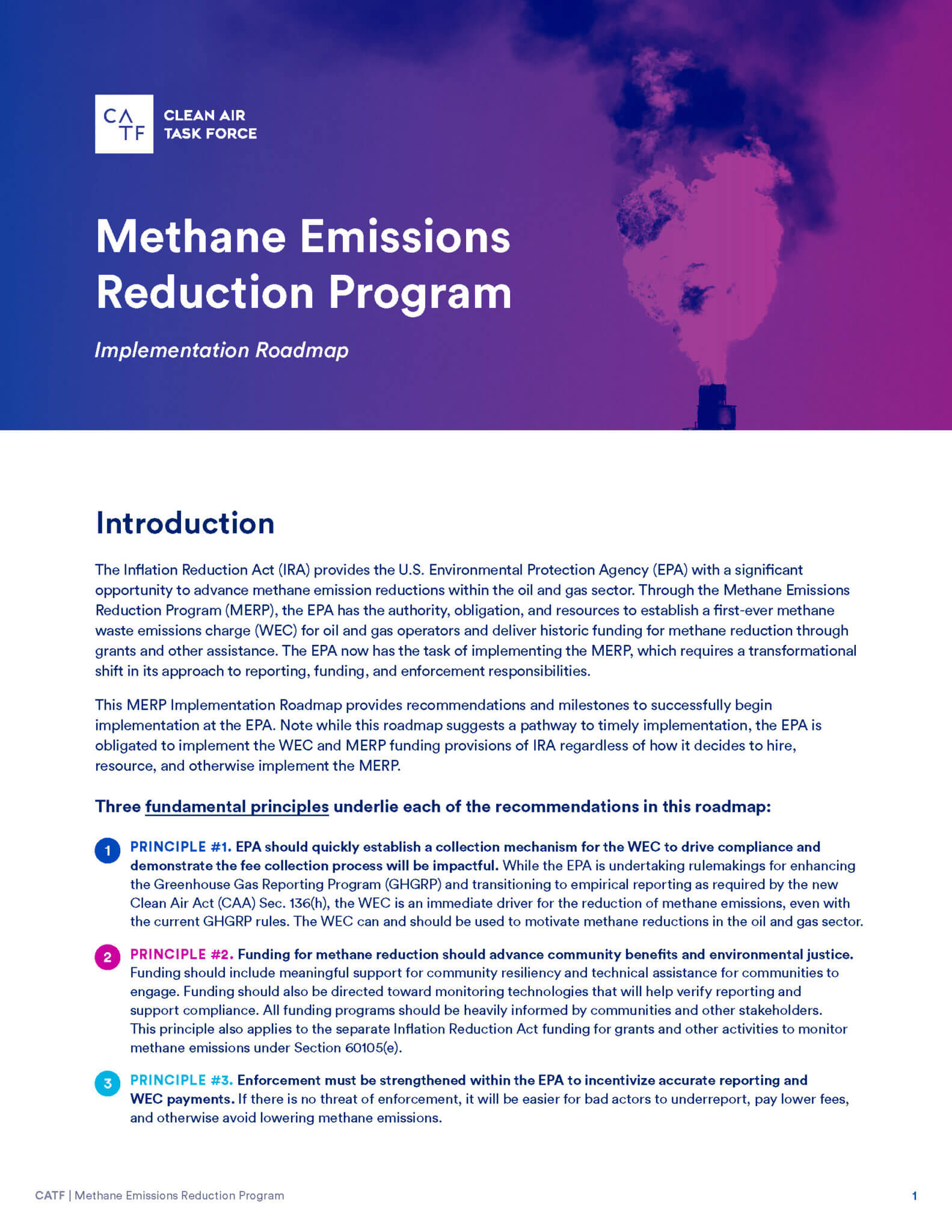 Methane Emissions Reduction Program: Implementation Roadmap – Clean Air ...
