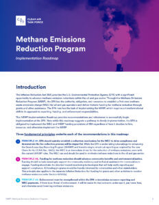 Methane Emissions Reduction Program: Implementation Roadmap – Clean Air ...