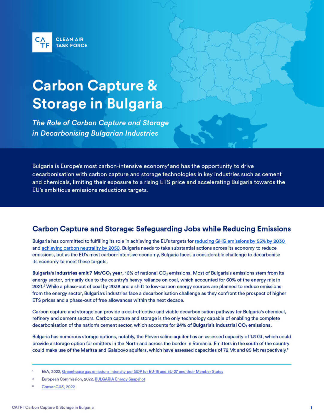 Bulgaria CCS Deployment Fact Sheet – Clean Air Task Force