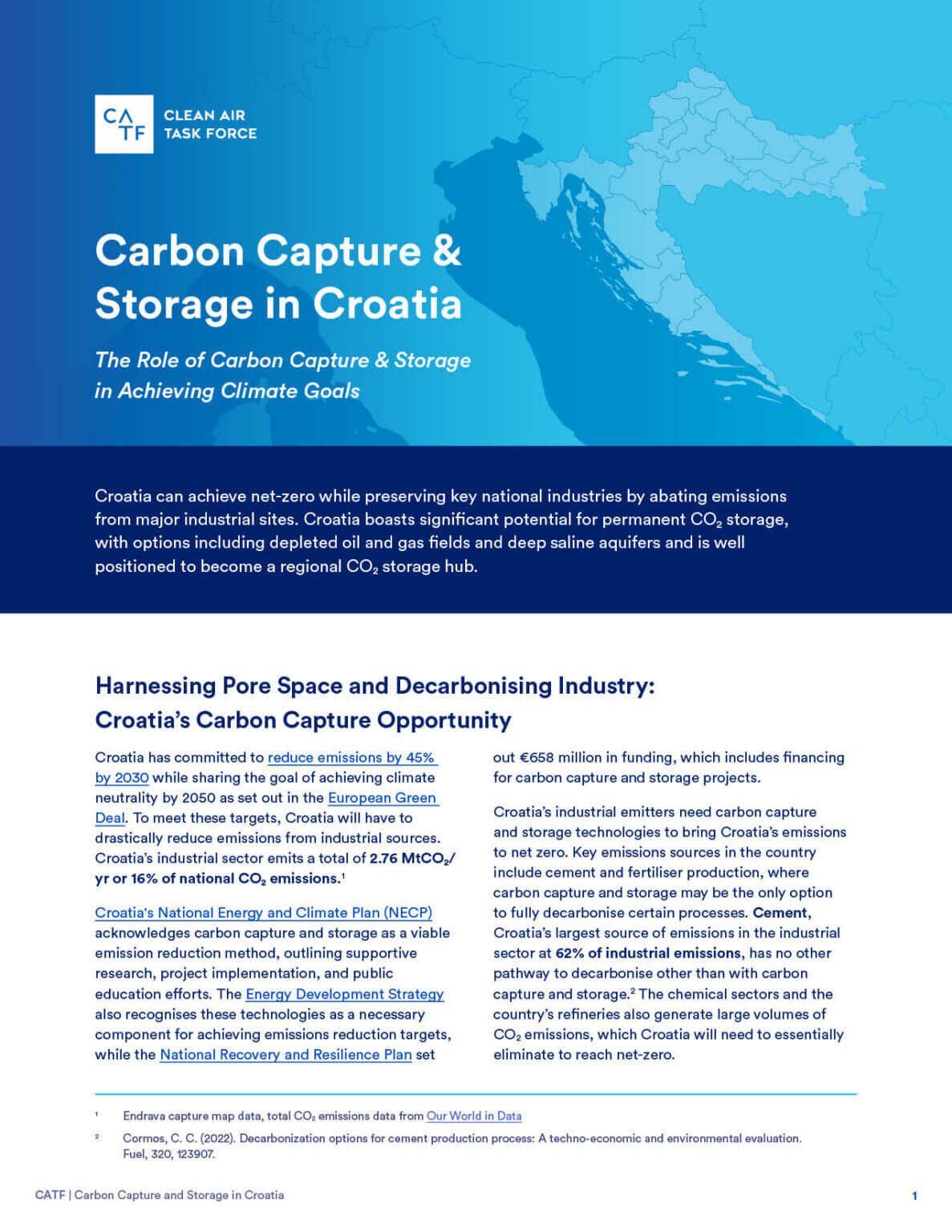 Croatia CCS Deployment Fact Sheet – Clean Air Task Force