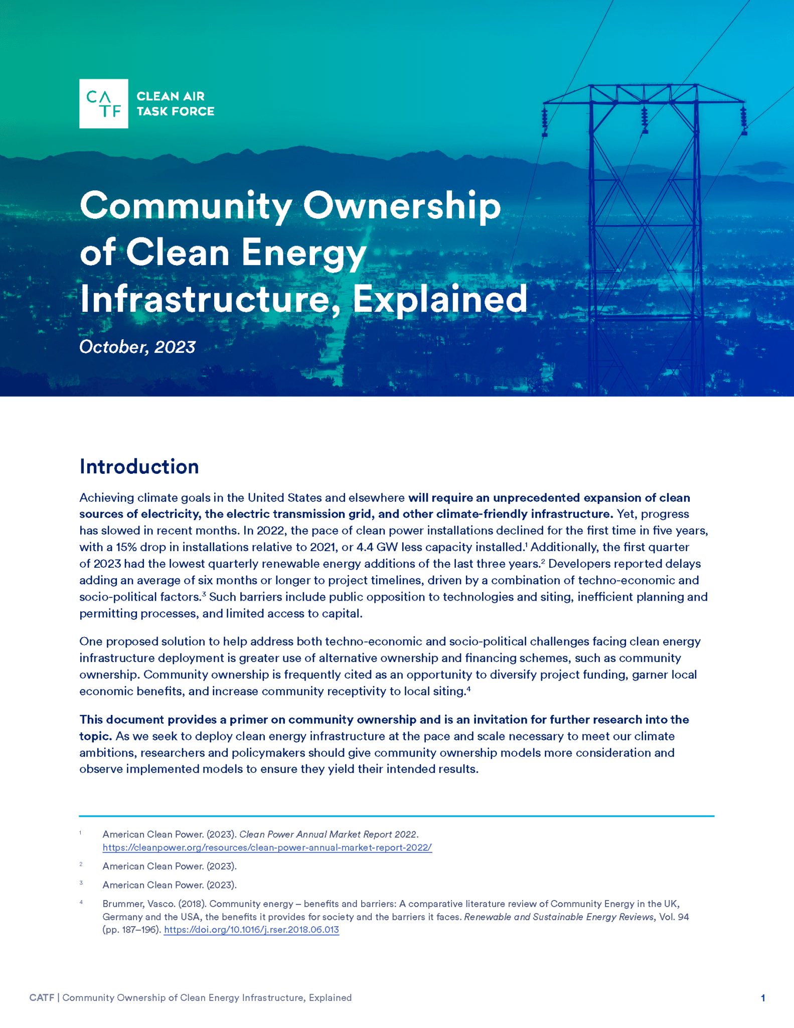 Community Ownership of Clean Energy Infrastructure, Explained – Clean ...