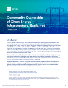 Community Ownership of Clean Energy Infrastructure, Explained – Clean ...