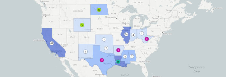 Interactive map of Class VI Wells for geologic storage of carbon ...