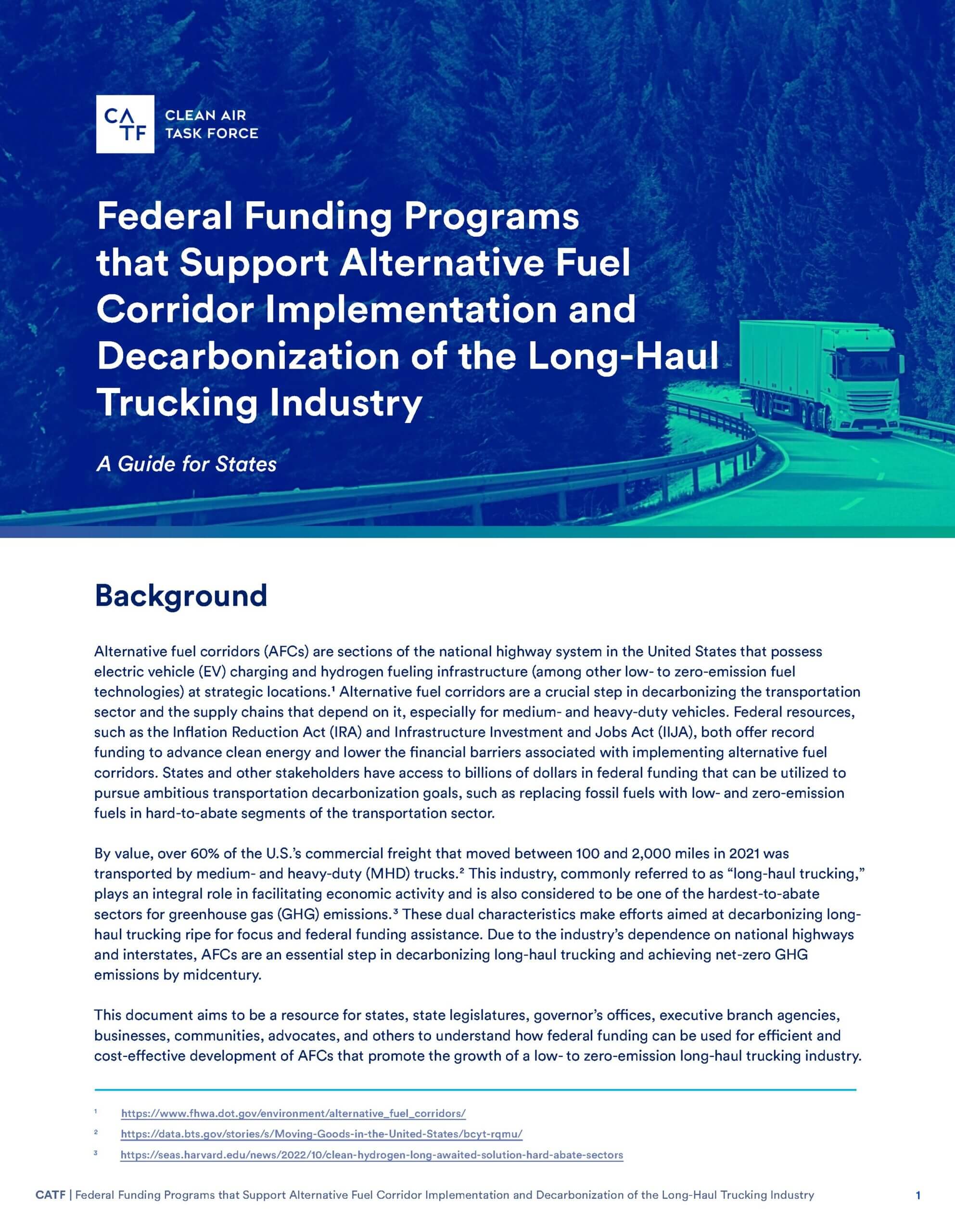 Federal Funding Programs that Support Alternative Fuel Corridor ...