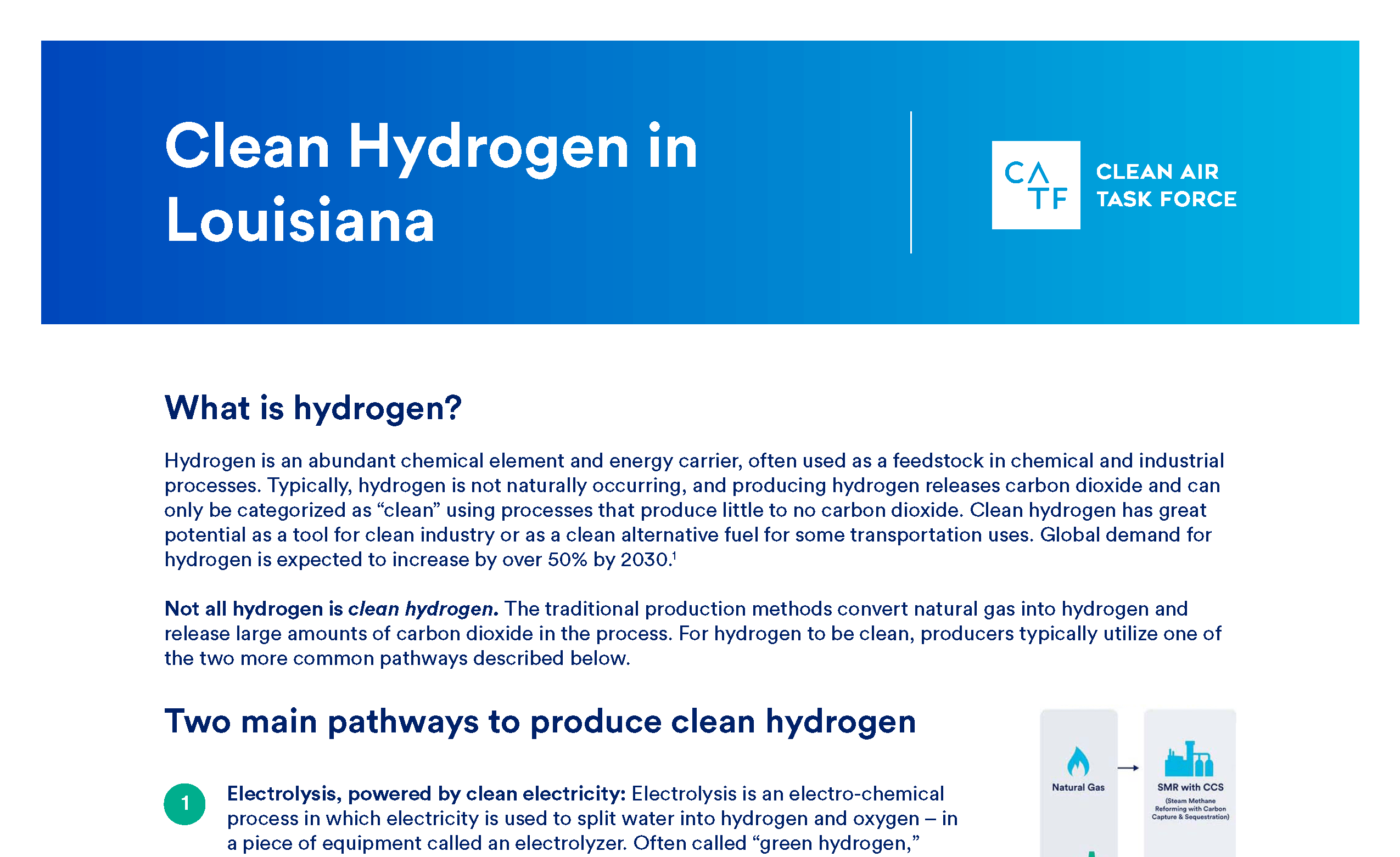 Clean Hydrogen in Louisiana – Clean Air Task Force