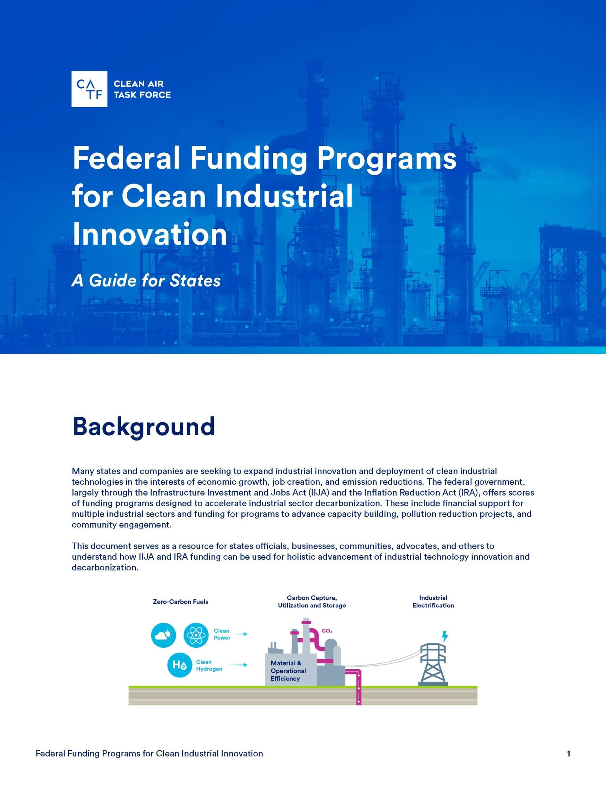 Federal Funding Programs for Clean Industrial Innovation: A Guide for ...