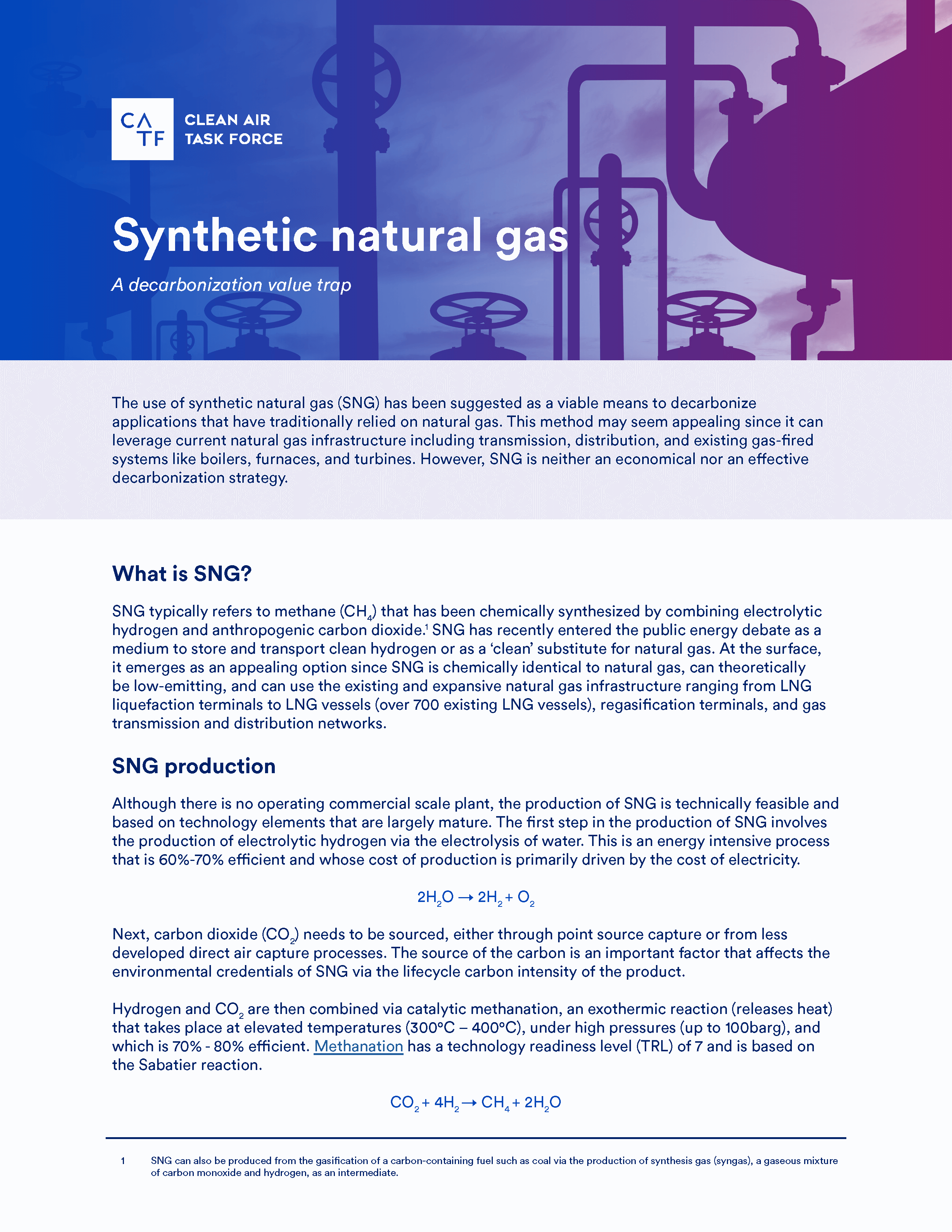 Synthetic Natural Gas – Clean Air Task Force