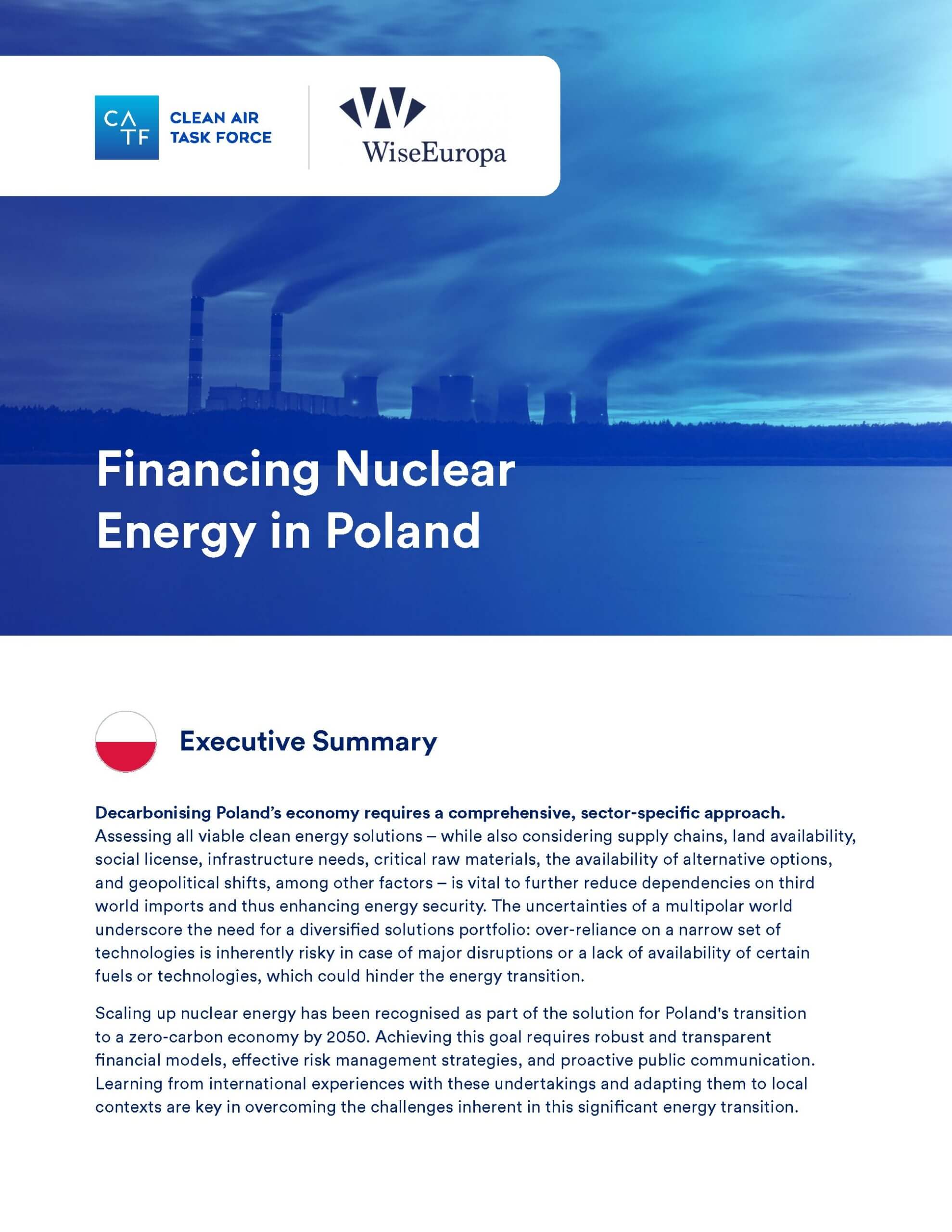 Financing Nuclear Energy in Poland – Clean Air Task Force