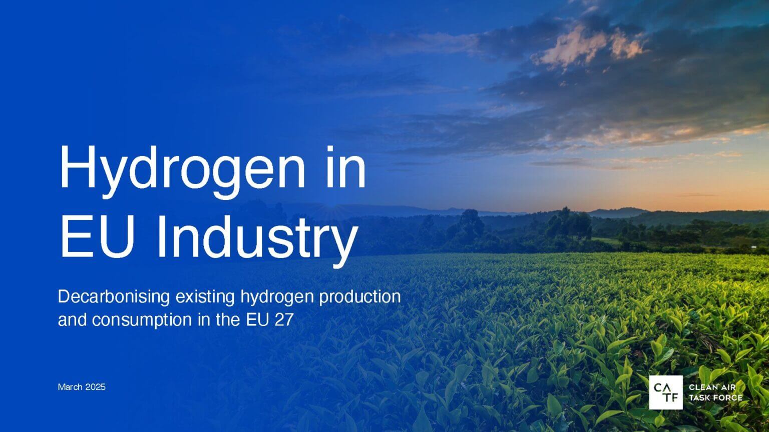 Hydrogen in EU Industry – Clean Air Task Force