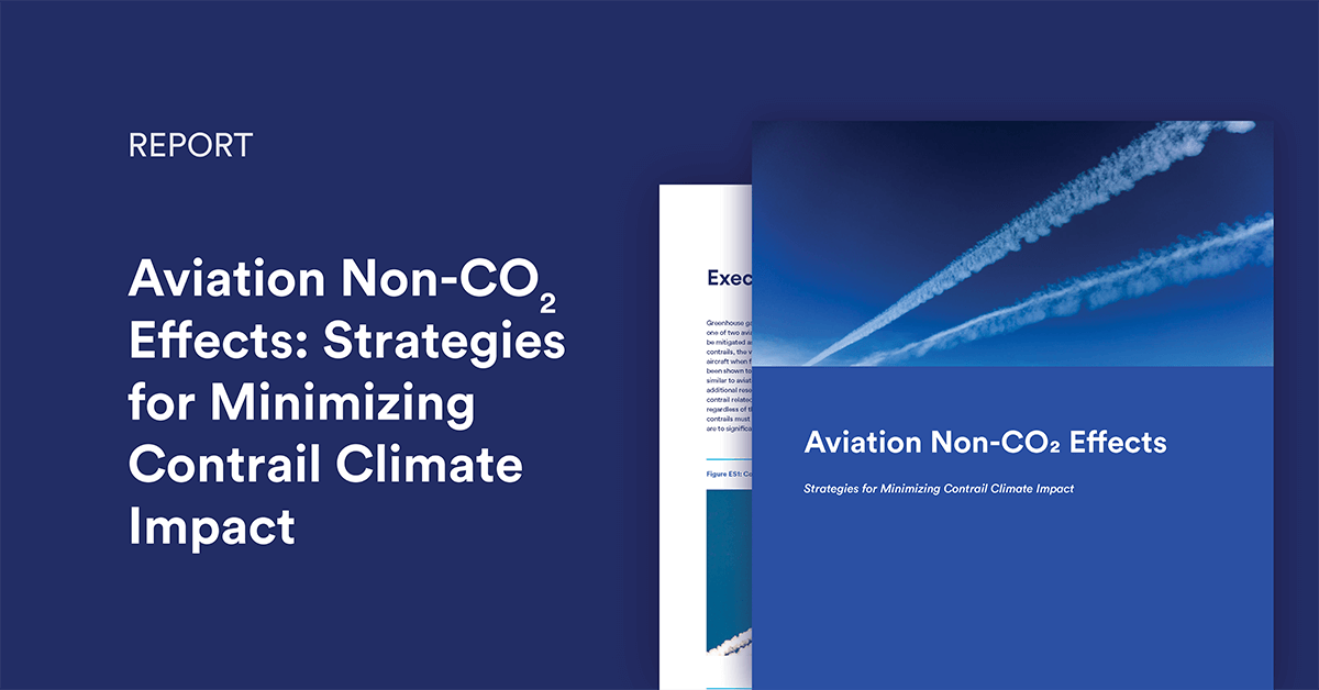 Aviation Non-CO2 Effects: Strategies for Minimizing Contrail Climate ...