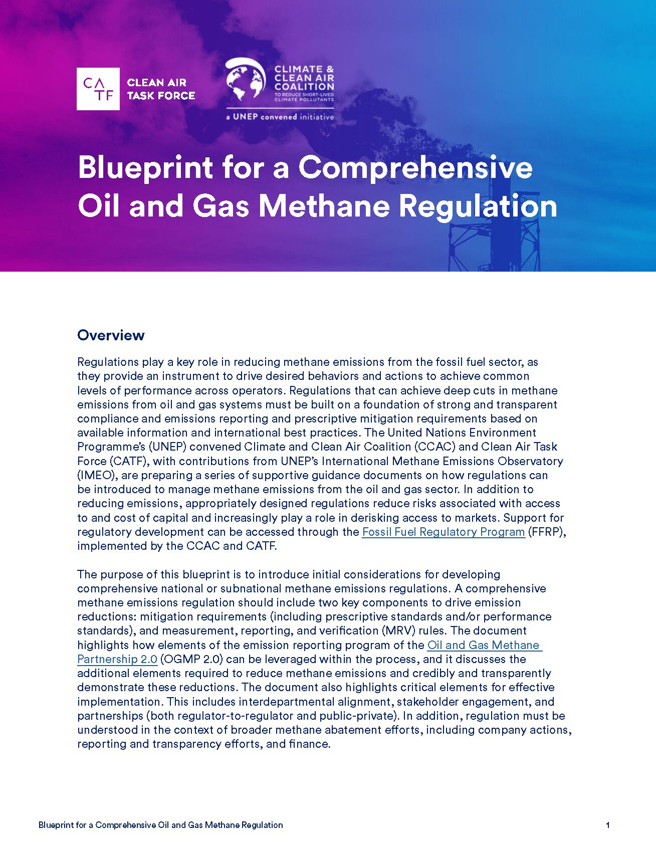 Blueprint for a Comprehensive Oil and Gas Methane Regulation – Clean ...
