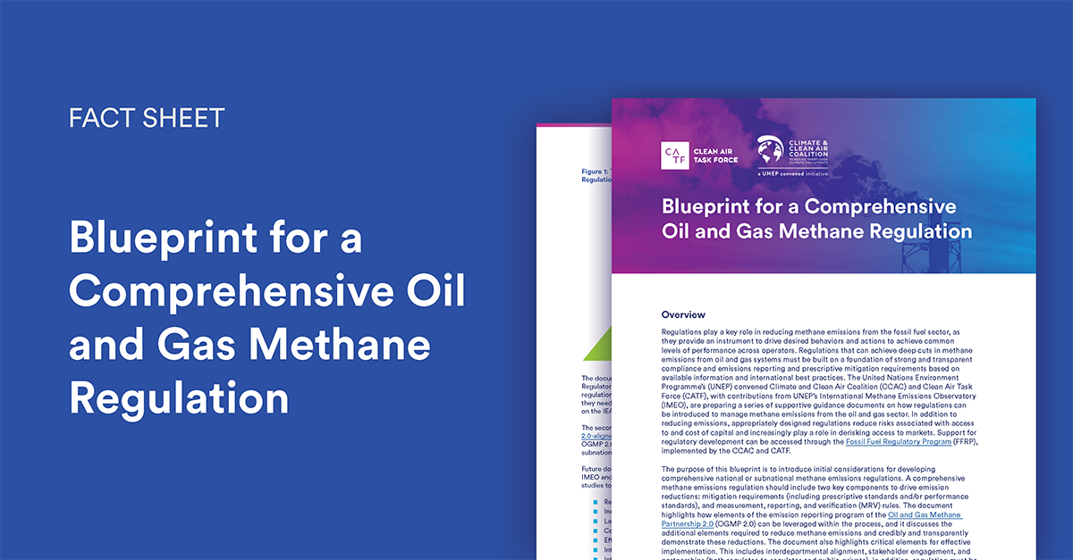 Blueprint for a Comprehensive Oil and Gas Methane Regulation – Clean ...